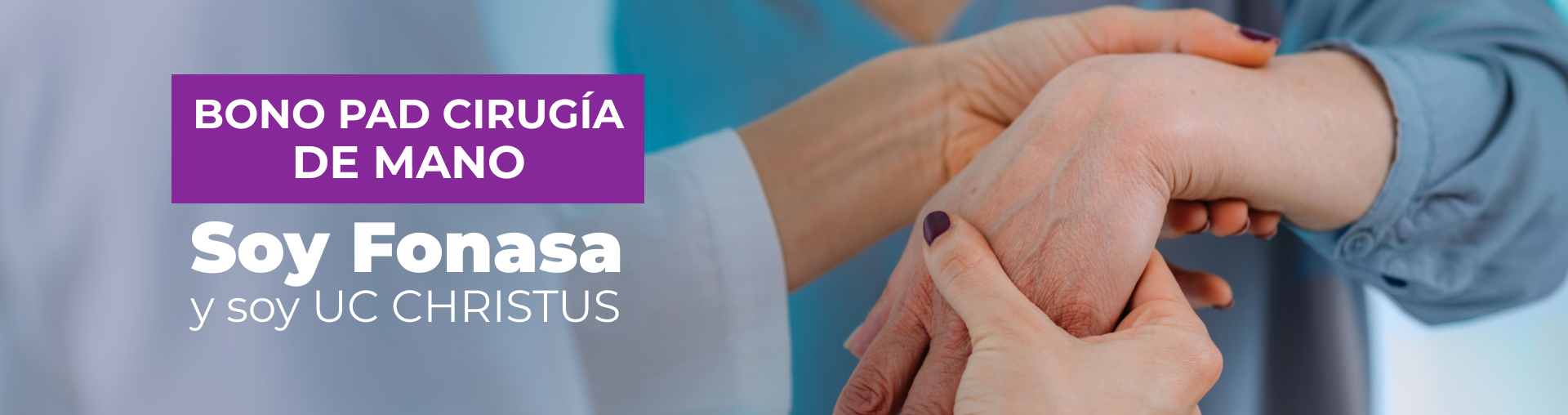 PAD Fonasa mano | UC CHRISTUS